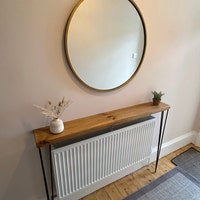 Rustic Radiator Shelf Console Table - Etsy UK