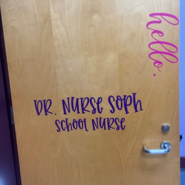 Hello Classroom Decal Door Decal Vinyl for Classroom Door Decor School ...