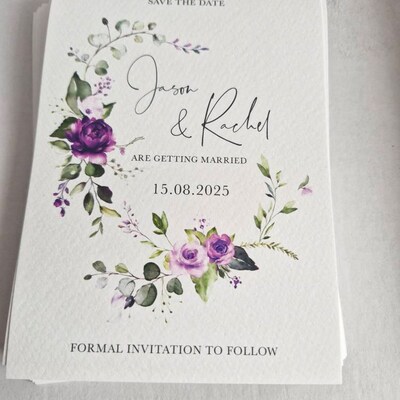 Evergreen Wedding Invitation Sample Pack, Botanical Wedding Invite ...