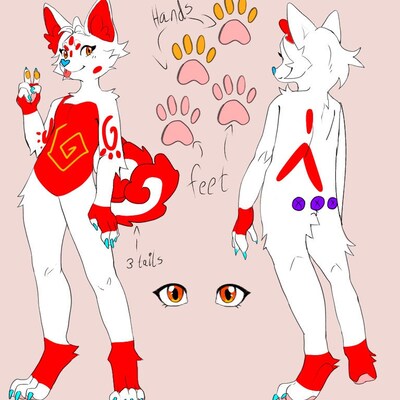 Furry OC Complex Reference Sheet Furry Commissions - Etsy