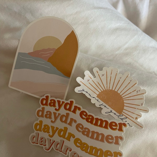 California Girl Sun Boho Sticker - Boho Aesthetic | Waterproof ...