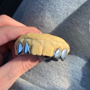 Handmade Custom Dental Gold Top Fangs With Bottom Wolf Style - Etsy
