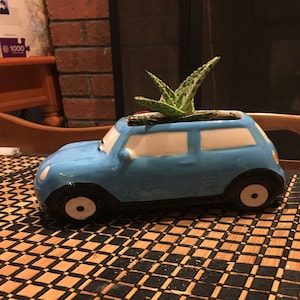 Ceramic Mini Cooper Plant Potters - Etsy