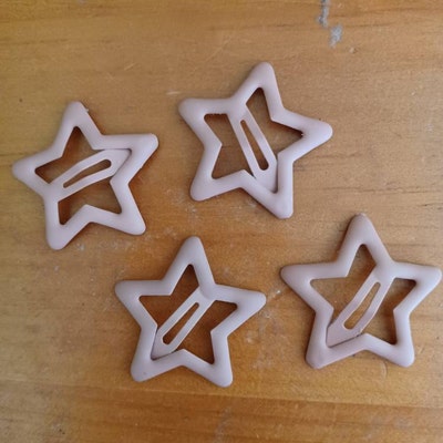 SIX-PACK Y2K Star Shaped Hair Snaps - Etsy