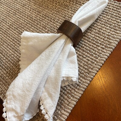 Walnut Napkin Rings, Reuleaux Triangle, Set of 4 - Etsy