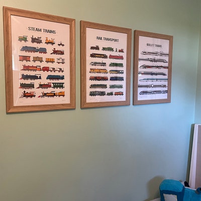 Cargo Train, Diesel Train, Steam Train Print, Train Nursery Decor, Rail ...