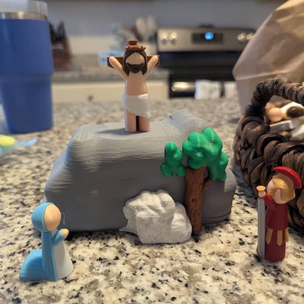 Easter Resurrection Set-double Sided (3D Printed) - Etsy
