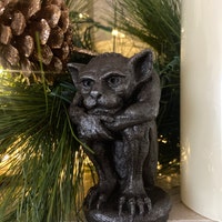 Gothic Imp Gargoyle, Small Irving in Blackened Iron, Cast Shadows ...