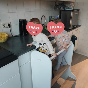 Helper Tower , for Siblings Double, Tower Kitchen 60 Cm, Stool Safety ...