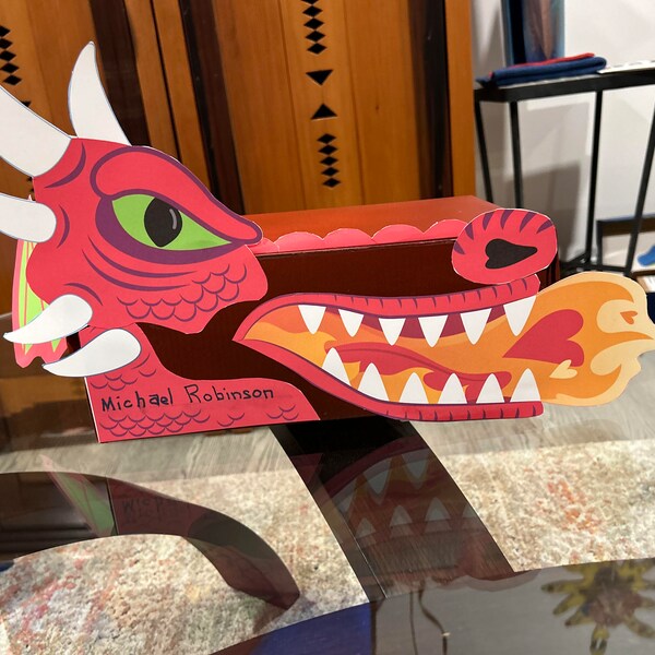Dragon Printable Box Kit | DIY Valentine Box Decor Kit for Valentine's ...