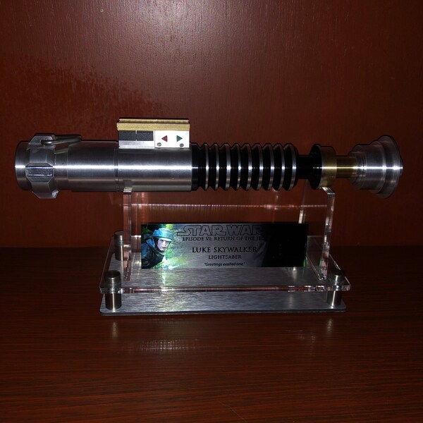 Lightsaber Stand, Custom Engraved,metal and Plastic, Lightsaber Stand ...