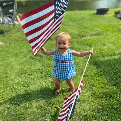 Boys Bubble, Monogrammed Bubble, Sunsuit, Monogram, Personalized ...