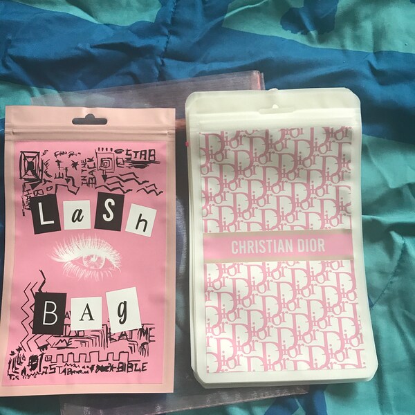 Eyelash Storage Bags for Mink Eyelash Line, Eyelash Laser Zip Bags ...