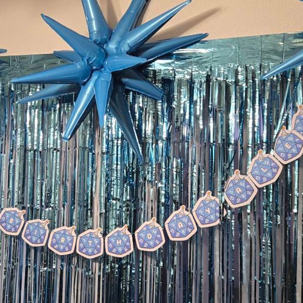 Printable Dnd Birthday Banner, Birthday Garland Download, Dungeons and ...