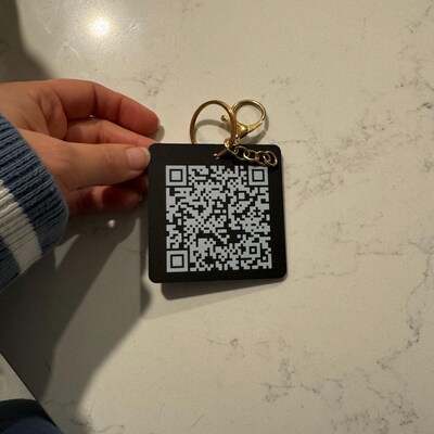 QR Code Sign Horizontal Version Acrylic Business Sign Instagram ...