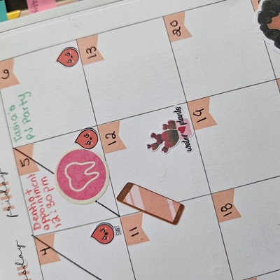 108 Tiny Day off Header Stickers for Erin Condren Life Planner, Weekly ...