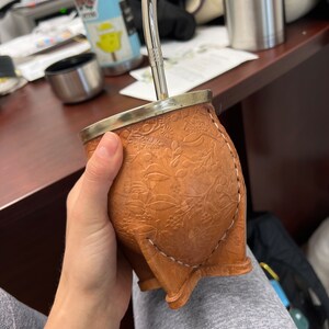 Personalized Mate algarrobo Yerba Mate Cup Bombilla Bamboo Straw Wood ...