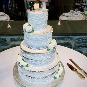 Wedding Cake Stand 16 Cake Stand White Cake Stand Rustic Cake Stand ...