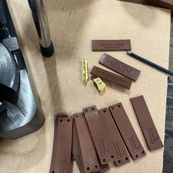 Custom Leather Stamp • Personalized Logo Embosser • Brass Branding Iron ...