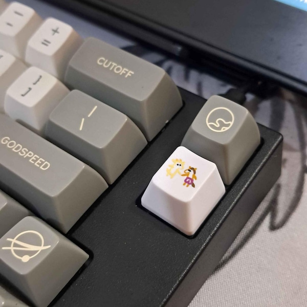 ANSI - Japanese Kanji PBT Pudding Keycaps - Green (sizes for 104, 80 ...