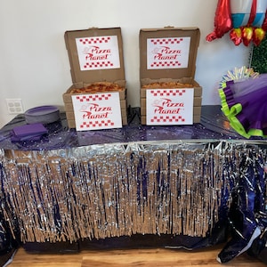 Pizza Planet Sign for Birthday Party Digital Download Kit Three Pizza ...