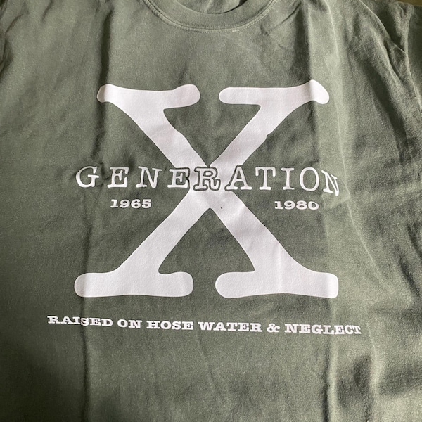 Comfort Colors® Gen X Colors Tshirt Generation X T-shirt Gen X Tshirt ...
