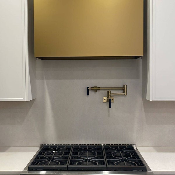 30" Matte Black Square Hood Vent Custom Color 3 Speed Fan With Leds - Etsy