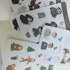 Red Sticker Sheet Autumn Aesthetic Stickers Bujo Stickers - Etsy