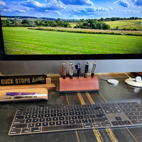 Fountain Pen Holder, Fountain Pen Stand, Single to 10 Desk Pen Holder ...