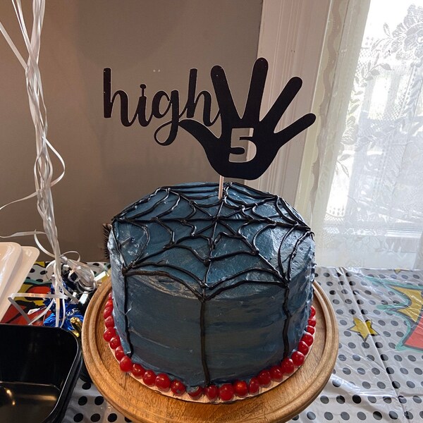 Five Cake Topper - Fifth Birthday Cake Topper - Photo Prop Cake Topper ...