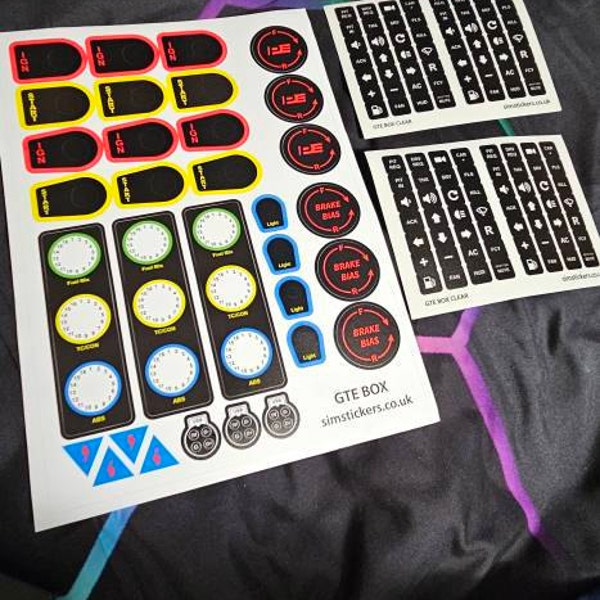 Fanatec Rally Module 10mm Stickers for Various Simulator Wheel/button ...