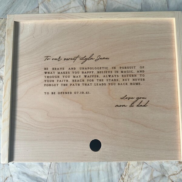 Baby Girl Keepsake Box, Baby Treasure Box, Personalized New Baby Box ...