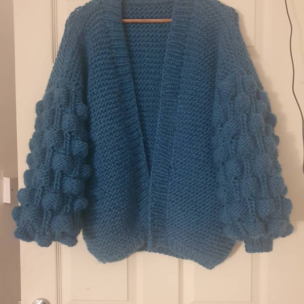 Chunky Cardigan Knitting Pattern, Bulky Cardigan, Knitting Pattern for ...