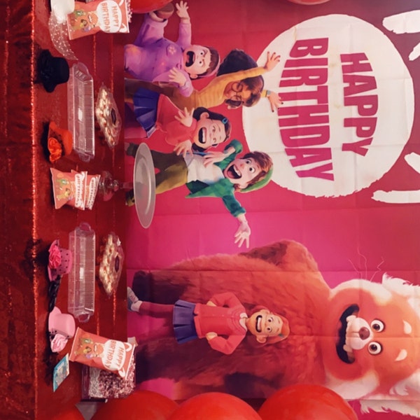 Turning Red Water Bottle Labels, Turning Red Water Labels, Turning Red ...