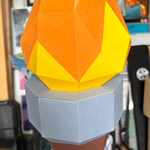 Mummy Papercraft 3D DIY Low Poly Paper Crafts Halloween Wall Decor ...