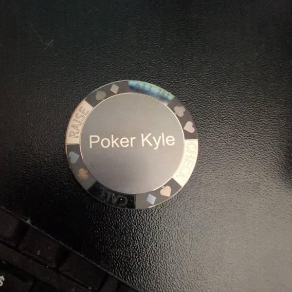 Custom Stainless Steel Coin Poker Card Protector 35mm Diameter (with ...