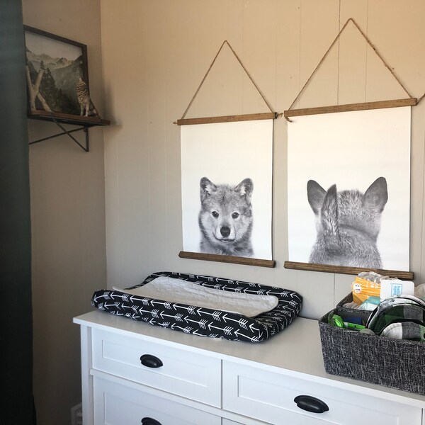 Wolf Cub Print, Nursery Print, Nursery Animal Art, Animal Print, Animal ...