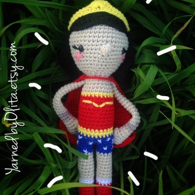 Wonder Woman-crochet Pattern/amigurumi - Etsy