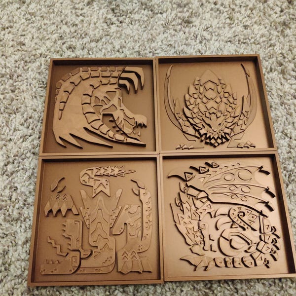 Monster Hunter Tile - Valstrax - 3D Printable Model File - Etsy