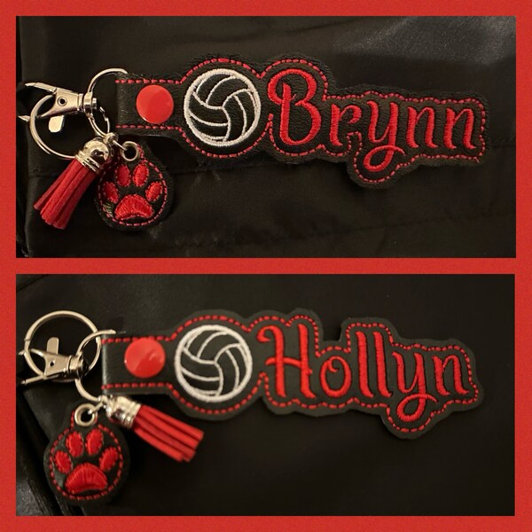 Custom Volleyball Keychain, Volleyball Team Gifts, Personalized ...