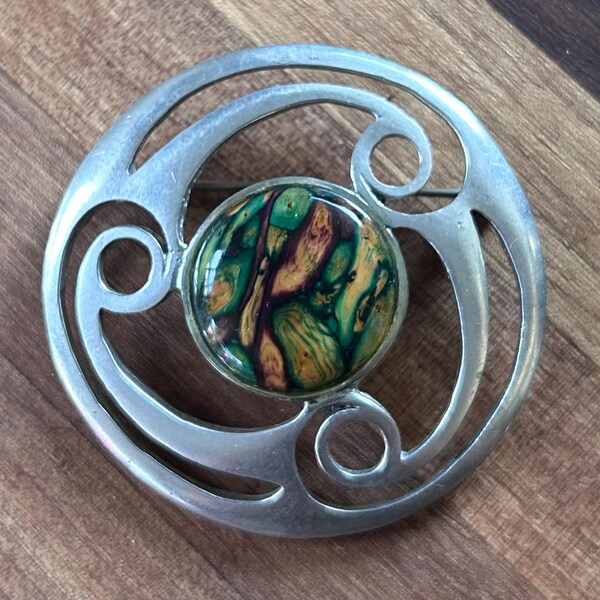 Antique Holly Sliding Locket With Mirror, Art Nouveau Era, Christmas ...