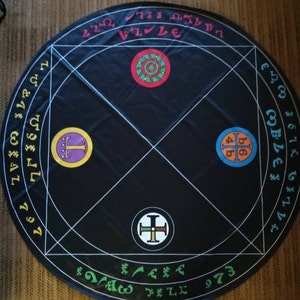 6th & 7th Books of Moses RED Ritual Circle Cloth Version 1 - Etsy