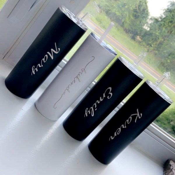Custom Engraved Skinny Tumbler-personalized Skinny Tumbler-personalized ...