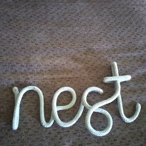 Letter & Design Templates for Knitted Wire Art Tricotin Letter ...