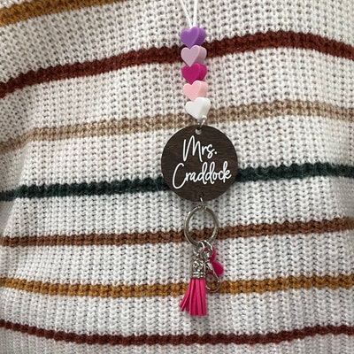 Groovy Sparkly Lanyard Personalized Lanyard for Badge 80's Lanyard ...