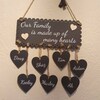 Personalised Family Plaque. our Family is Made up of Many Hearts ...
