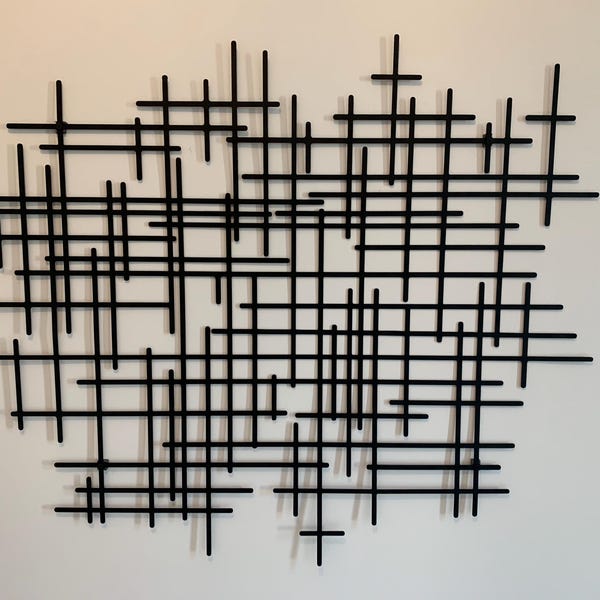 Metal Wall Coat Rack, Abstract Metal Wall Decor,entryway Metal ...