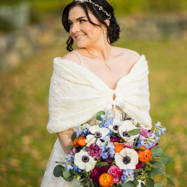 Crochet Bridal Wrap,bridal Shawl,bridal Coverup,bridal Shrug, Bridal ...