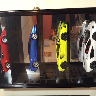 N Scale Train Display Case Model Car Cabinet Wall Rack W/ 98% - Etsy