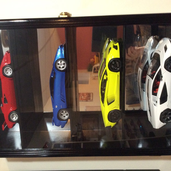 1/18 Scale Diecast Display Case Cabinet Holder Rack W/ UV Protection ...